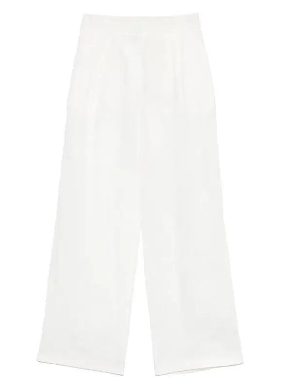 SEMICOUTURE Linen Flared Trousers