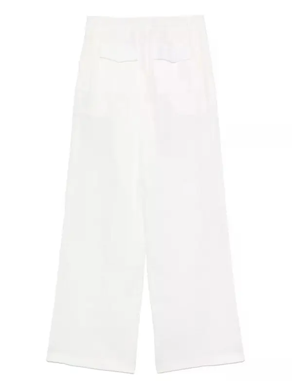 SEMICOUTURE Linen Flared Trousers