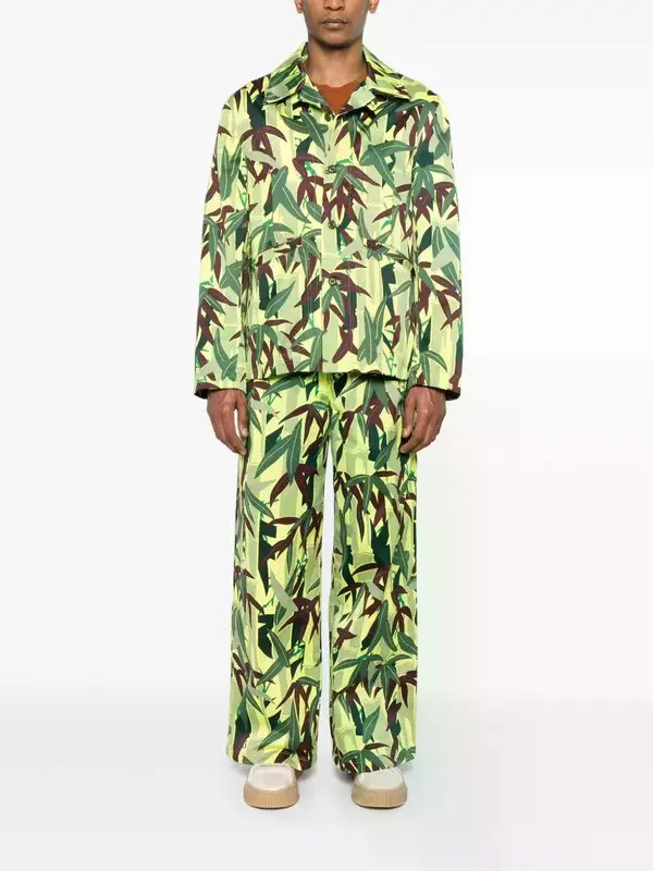 Kenzo Chiku-rin Camo-print Overshirt