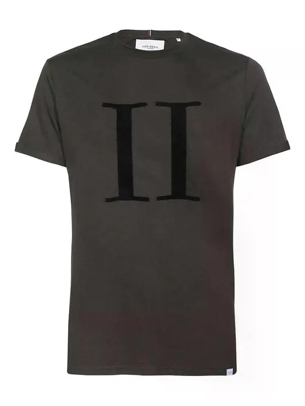 LES DEUX Logo Print T-shirt - Grey