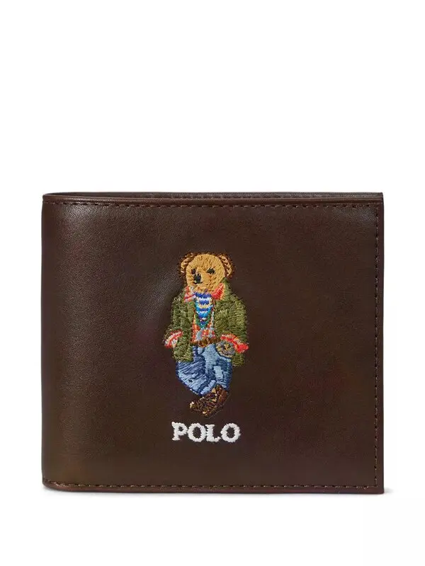 Polo Ralph Lauren Polo Bear-embroidery Wallet - Brown