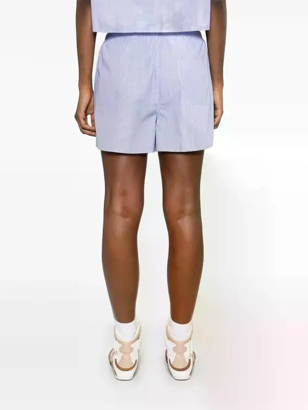 SPORTY & RICH Striped Shorts - Blue