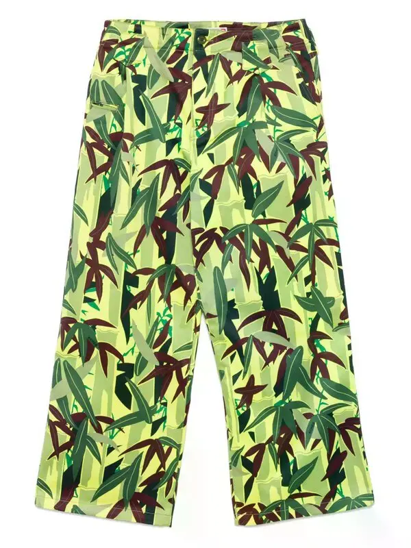 Kenzo Chiku-rin Camo-print Trousers