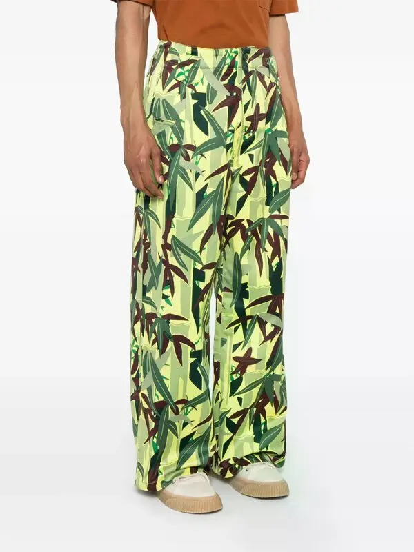 Kenzo Chiku-rin Camo-print Trousers
