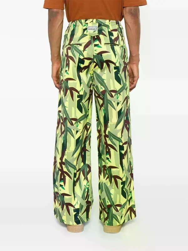 Kenzo Chiku-rin Camo-print Trousers
