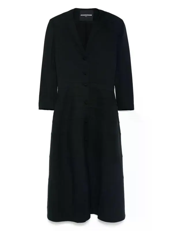 AGANOVICH Panelled V-neck Coat