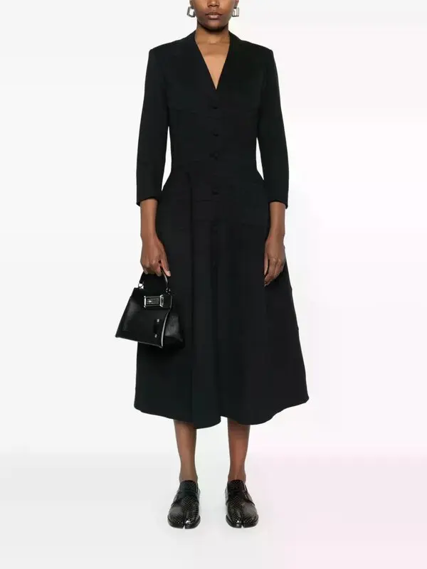 AGANOVICH Panelled V-neck Coat