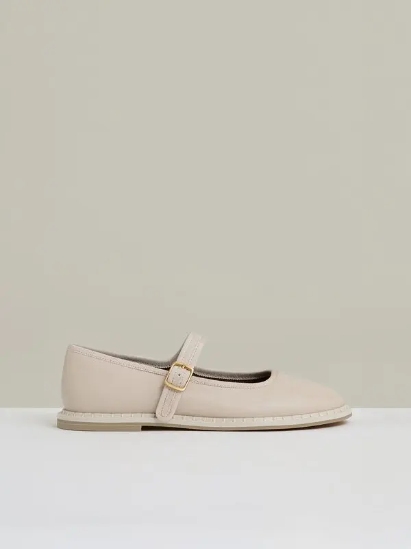 REISS Nicole Leather Mary Jane Shoes