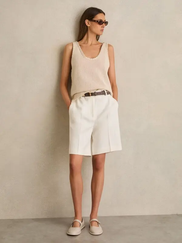 REISS Nicole Leather Mary Jane Shoes