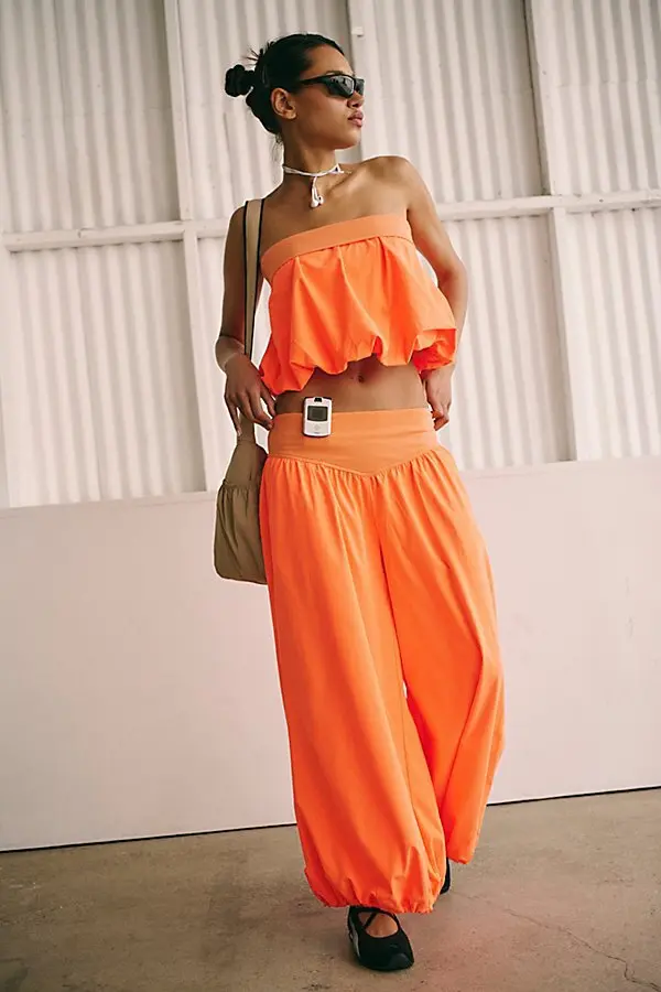 Free People Double Bubble Set - Hot Watermelon