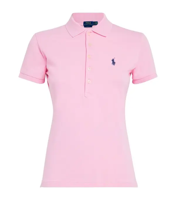 Polo Ralph Lauren Stretch-cotton Julie Polo Shirt - Pink