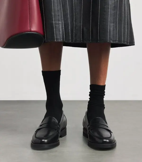 DUKE + DEXTER Leather Wilde Penny Loafers
