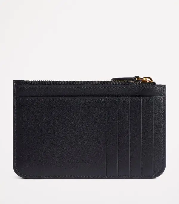 Balenciaga Leather Cash 2.0 Zipped Card Holder