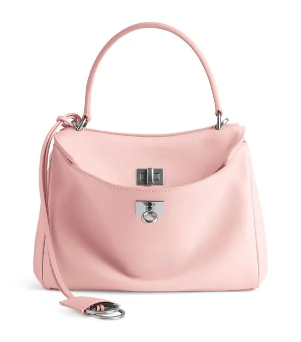 Balenciaga Mini Leather Rodeo Top-handle Bag - Pink