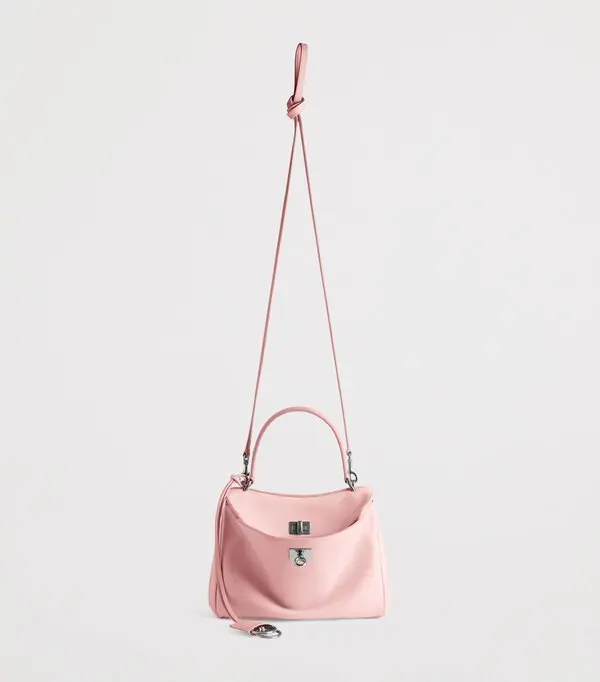 Balenciaga Mini Leather Rodeo Top-handle Bag - Pink