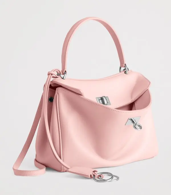 Balenciaga Mini Leather Rodeo Top-handle Bag - Pink