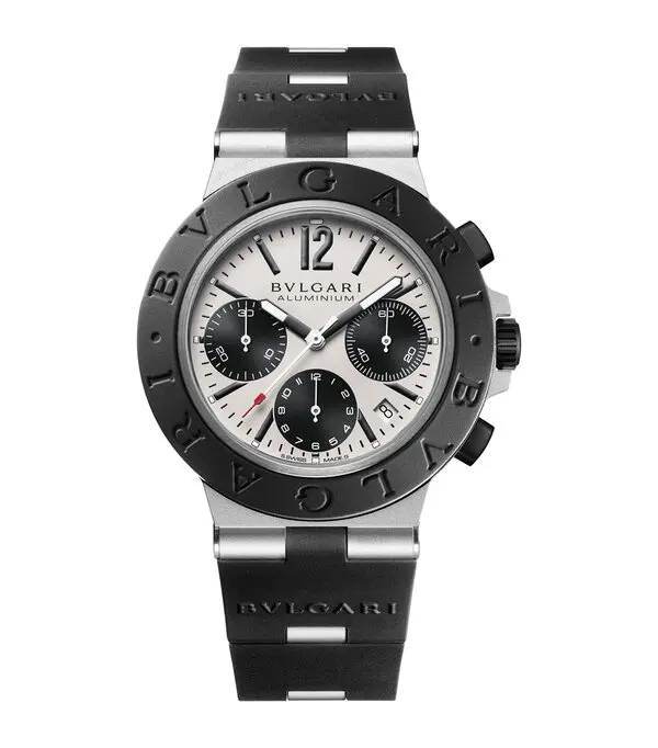 BVLGARI Aluminium And Titanium Chronograph Watch - Grey