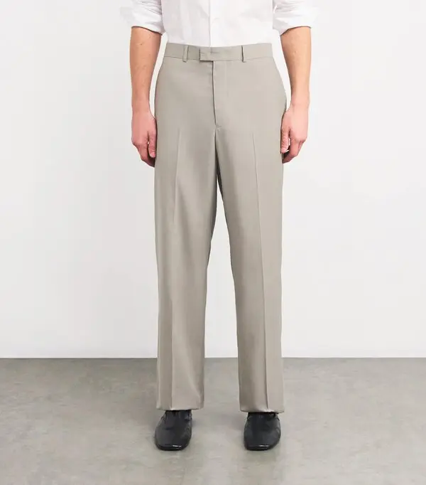 Emporio Armani Virgin Wool Tailored Trousers