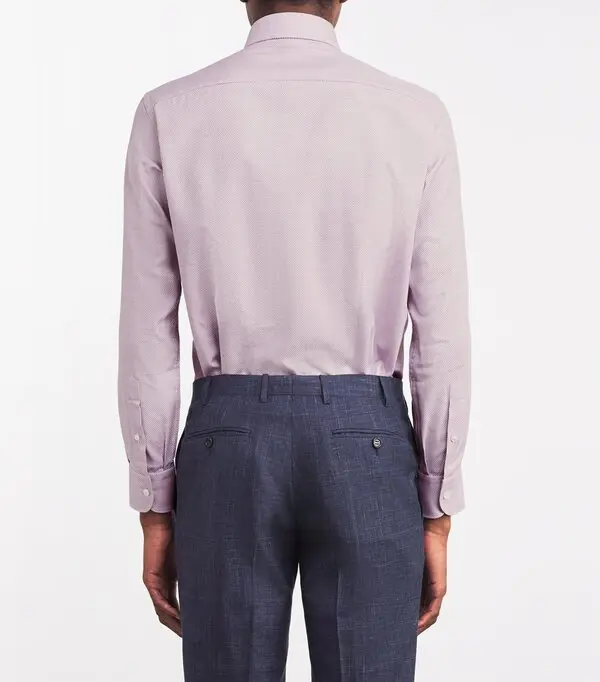 Brioni Cotton Micro-houndstooth Shirt