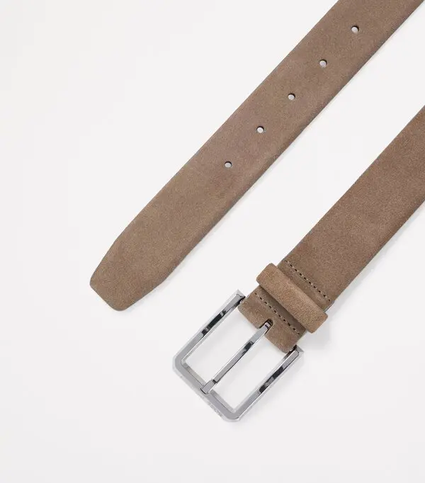 BOSS Suede Caleb Belt - Beige