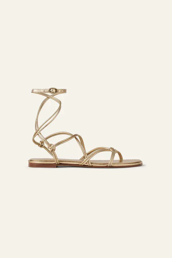 Ba&sh Cegane Open-strap Sandals - Gold