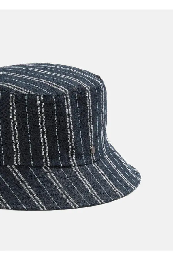 Vince Mesa Hemp Bucket Hat - Blue