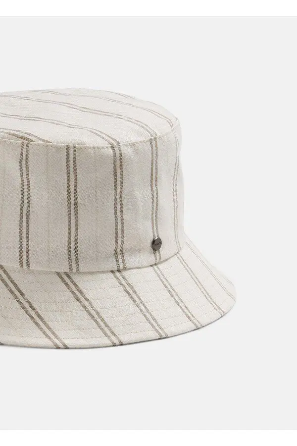 Vince Mesa Hemp Bucket Hat - Stripe