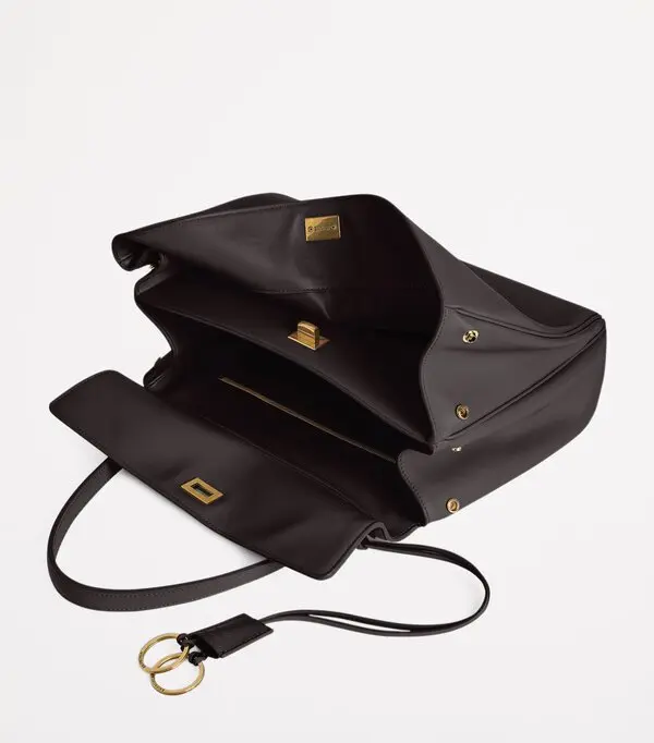 Balenciaga Medium Leather Rodeo Top-handle Bag - Brown