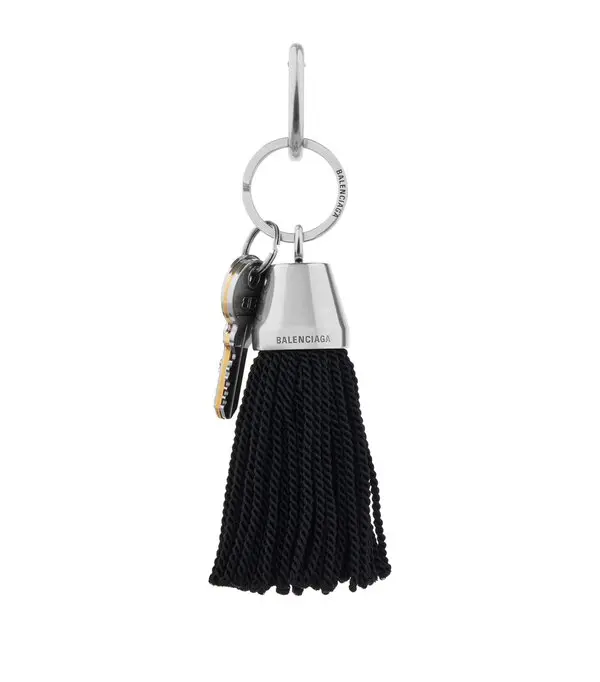 Balenciaga Tassle Keyring - Black