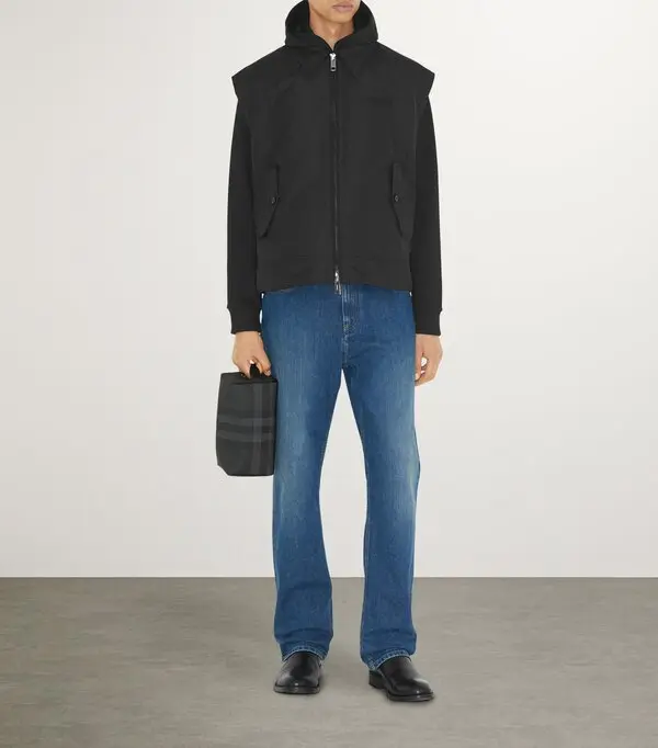 Burberry Leather-trim Check Wash Bag