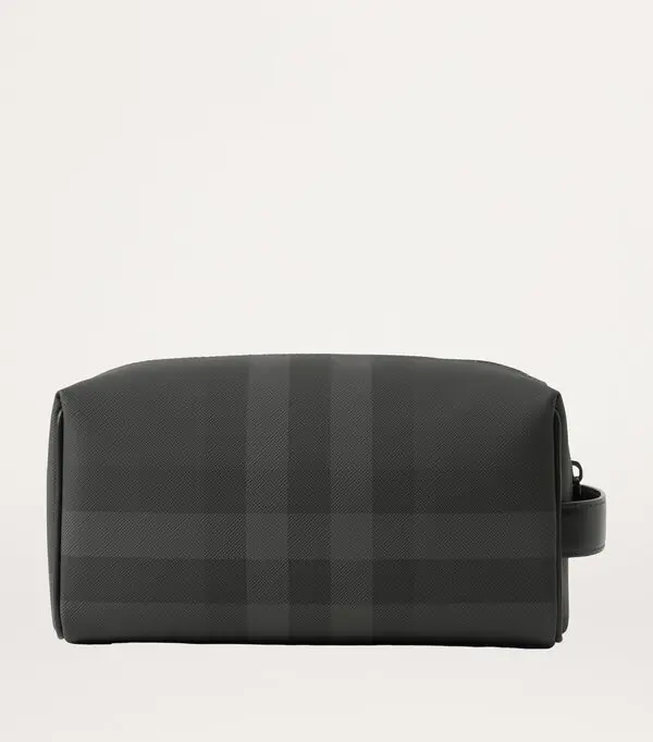 Burberry Leather-trim Check Wash Bag