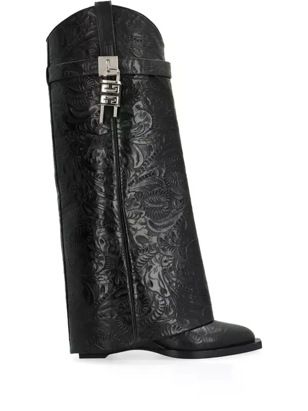Givenchy 60mm Shark Lock Cowboy Boots