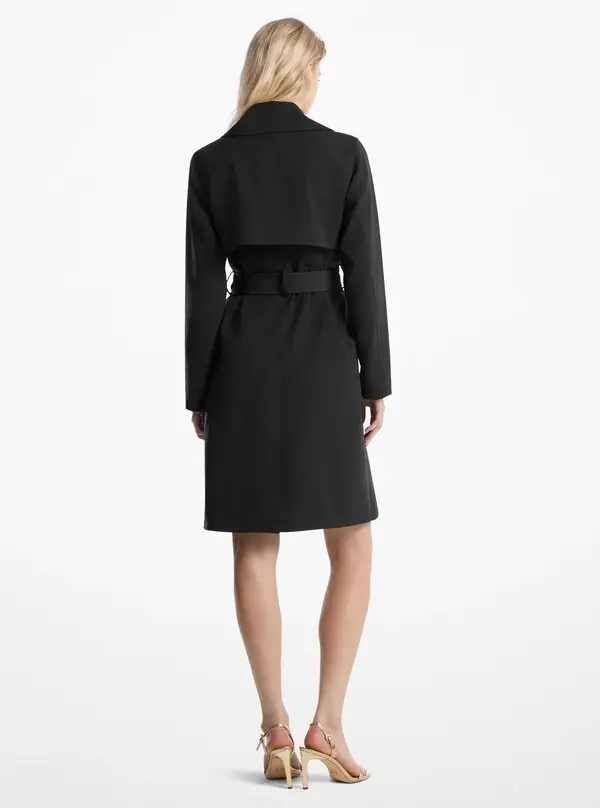 Michael Kors Belted Trench Coat - Black
