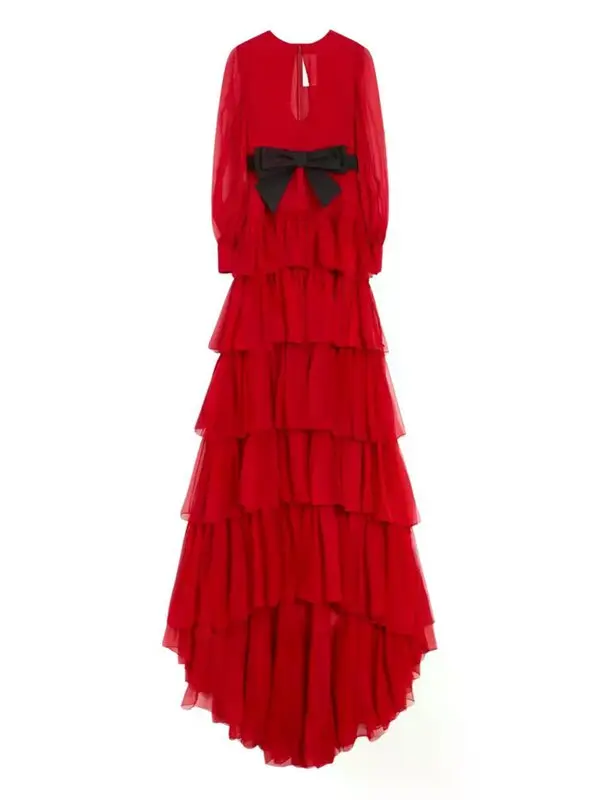 Valentino Garavani Ruffled Chiffon Maxi Dress