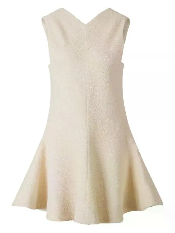 Khaite V-back Flared Skater Dress