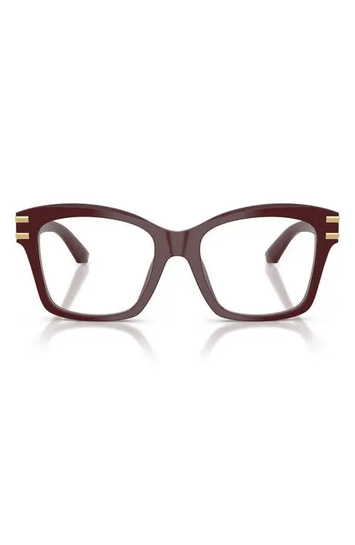 Dolce & Gabbana 54mm Square Optical Glasses - Bordeaux