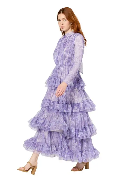 MARYISA Occasion Floral Print Maxi Dress