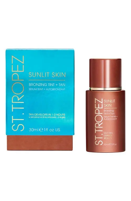 St. Tropez Sunlit Skin Bronzing Tint + Self Tan Serum - No Color