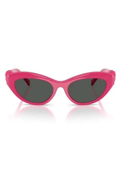 Versace 49mm Cat Eye Sunglasses - Pink/ Dark Grey