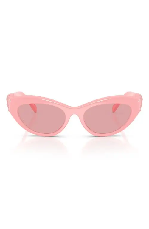 Versace 49mm Cat Eye Sunglasses - Pink