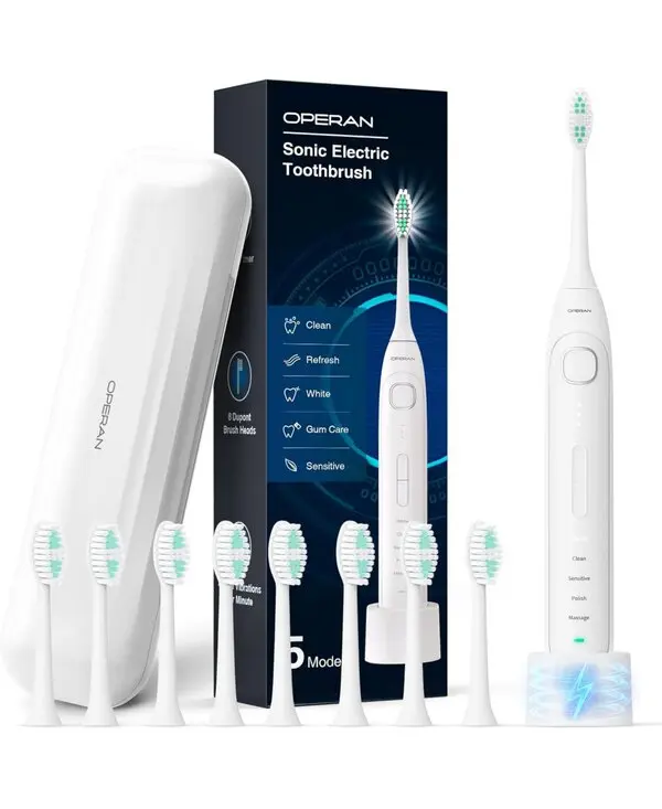 HEATDAZ Operan Electric Toothbrush With Travel Case - No Color
