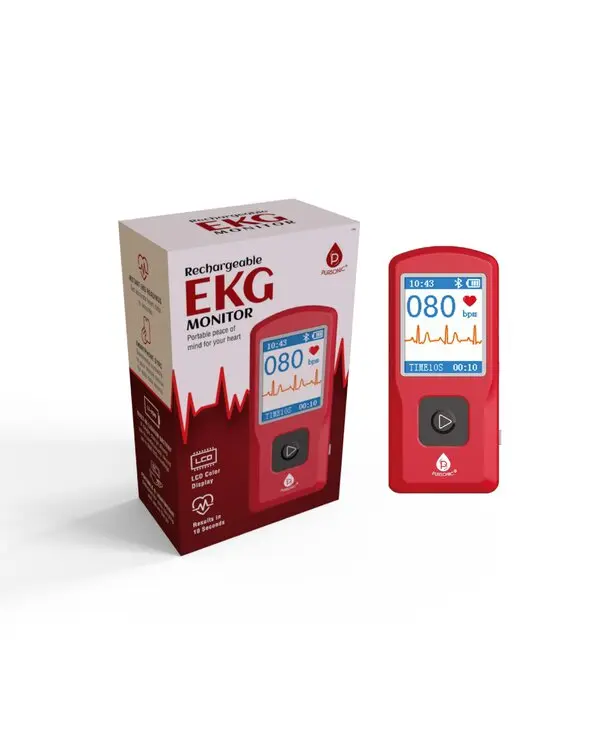 PURSONIC Rechargeable Ekg Monitor - Red