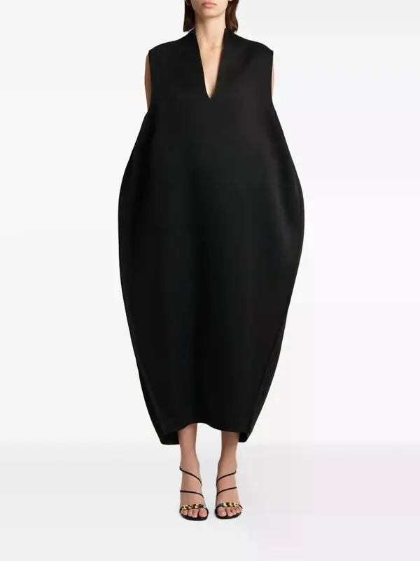 Khaite Blanche Midi Dress - Black