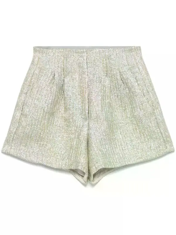FORTE_FORTE Lurex Striped Shorts