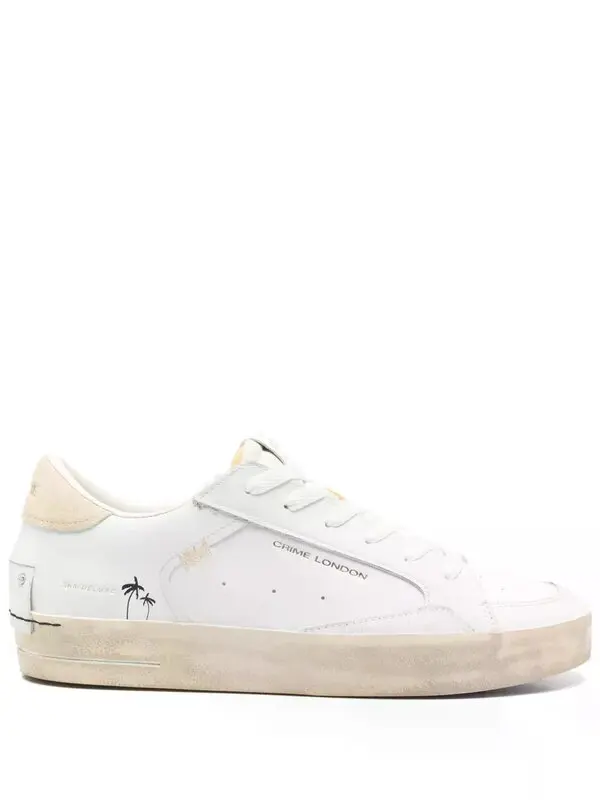 CRIME LONDON Sk8 Deluxe Sneakers - White