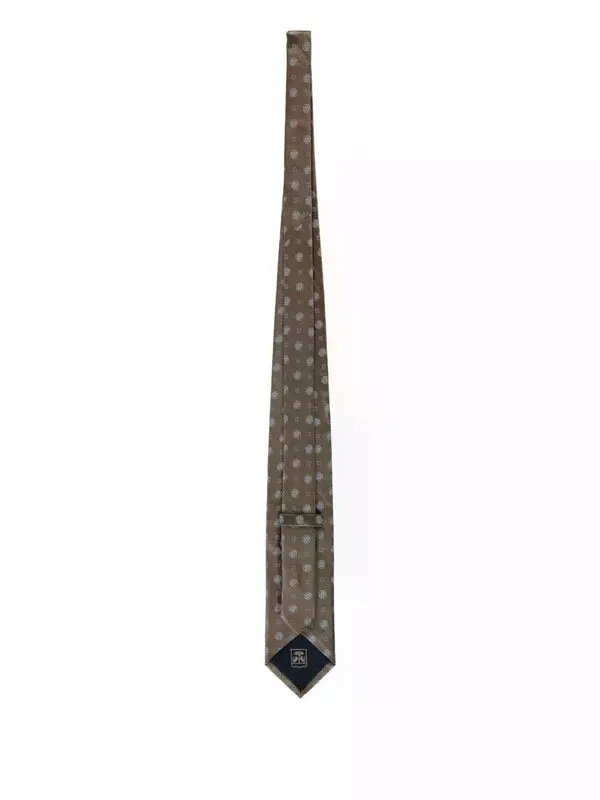Corneliani Jacquard Silk Neck Tie