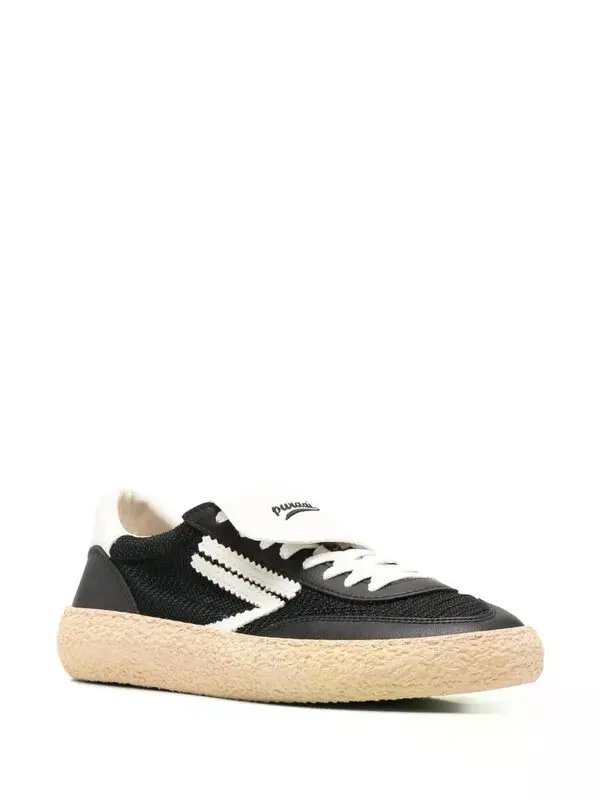 PURAAI Logo-embroidered Sneakers - Black