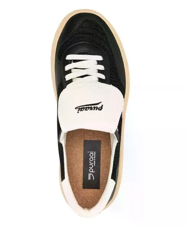 PURAAI Logo-embroidered Sneakers - Black