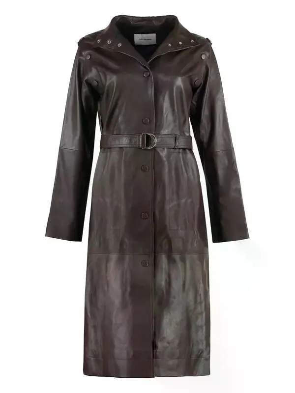 YVES SALOMON Leather Coat