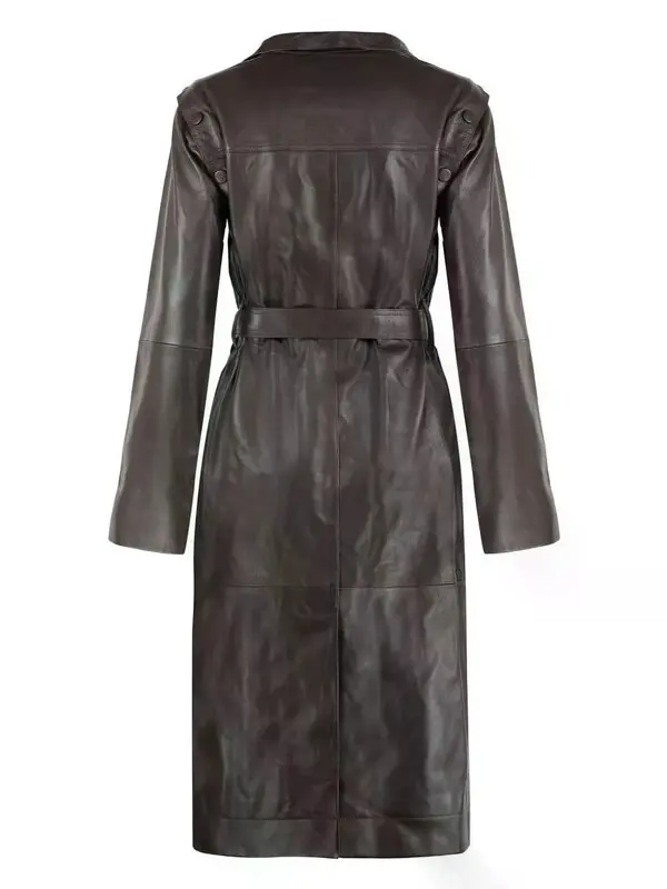 YVES SALOMON Leather Coat